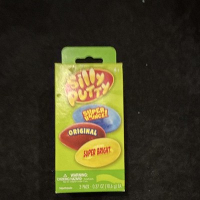 Silly Putty Super Bounce Original Super Bright 3 Pack Assorted Colors ...