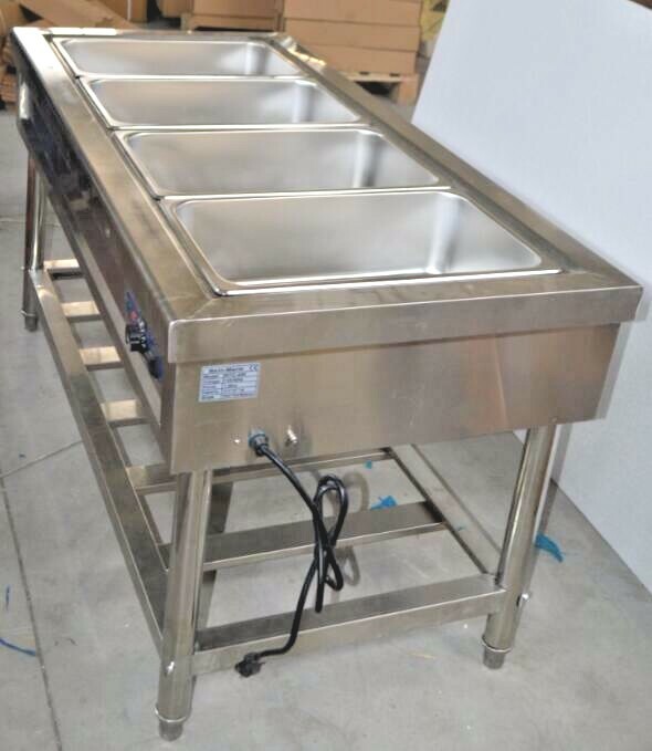 Commercial 4-Well Food Warmer Steam Table Countertop Kitchen Supply ...