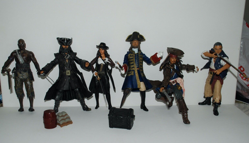 DISNEY PIRATES OF THE CARIBBEAN ACTION FIGURE LOT JACK, BARBOSA ...