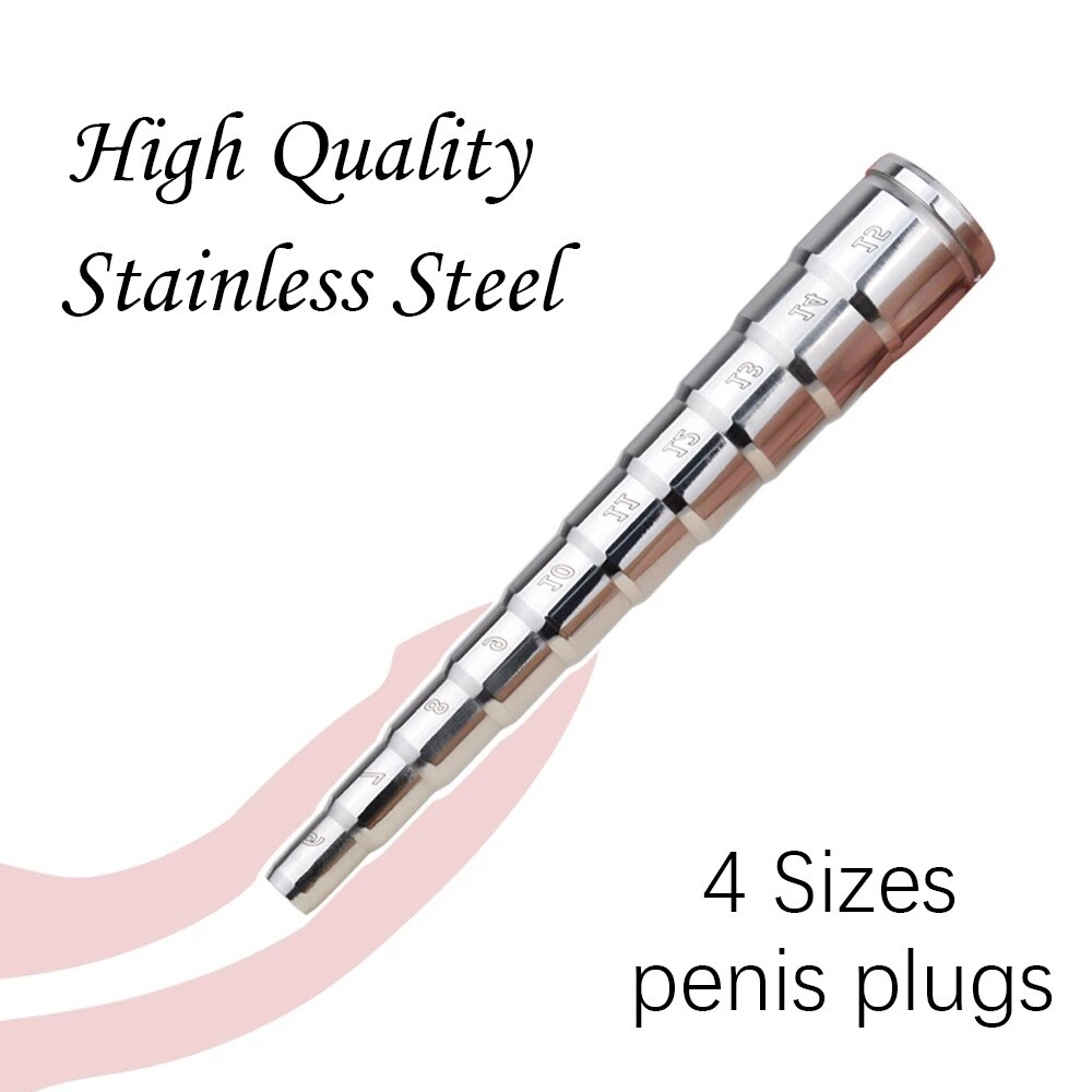 4pcs Metal Urethral Stretching Penis Solid Plug Stainless Steel Dilator Sounding | eBay