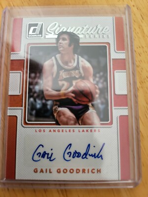 2017-18 Panini Donruss Signature Series Gail Goodrich Auto LA Lakers # ...