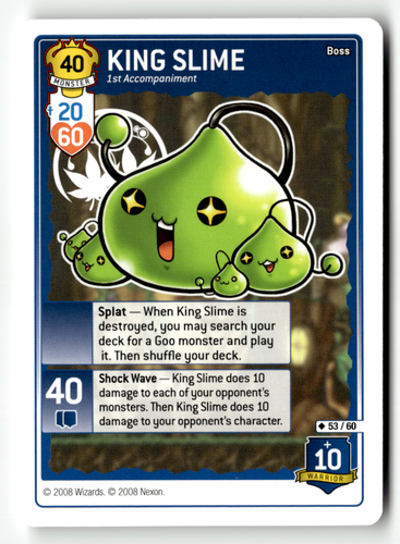 Maplestory TCGi - King Slime - SET 2 - Wizards | eBay