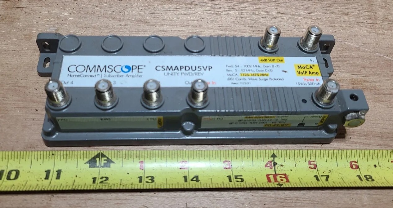 COMMSCOPE CSMAPDU5VP HOME CONNECT SUBSCRIBER AMPLIFIER UNITY FWD/REV ...