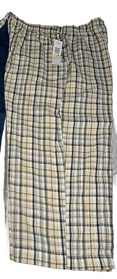 New Women's Drawstring Capri , Erika Yellow Plaid Pants Stretch Large ...