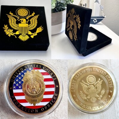 United States Courts Probation Officer Challenge Coin with special ...
