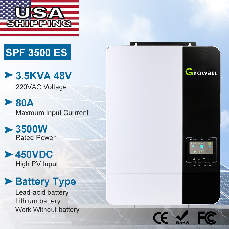 Growatt 3500W 48V Off Grid Solar Inverter In Parallel 100A MPPT ...