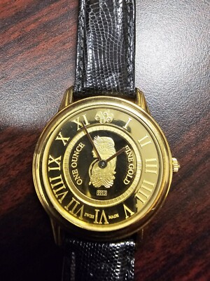 PAMP Suisse Watch in 18kt Gold Case & Lock W/One oz 24KT Gold Dial | eBay