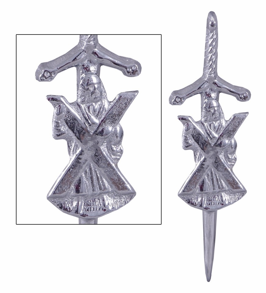Highland Scottish Kilt Pins In Chrome Finish/Brooch Kilt Pins Various ...