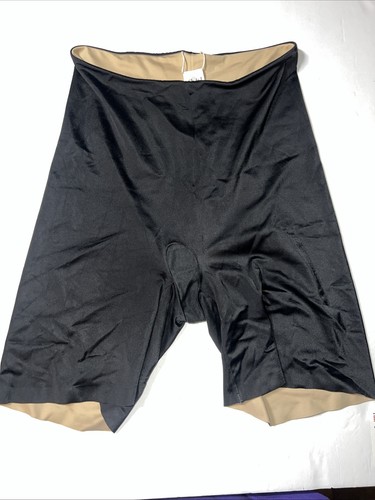 SPANX Shapewear Short Black Beige Reversible Large Compression RN ...