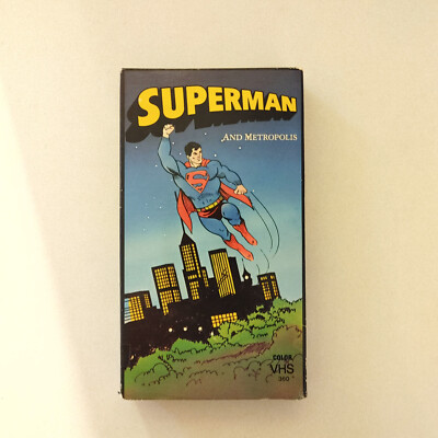 Superman Cartoons COmics Burbank Video 1989 VHS VCR Tape Movie | eBay