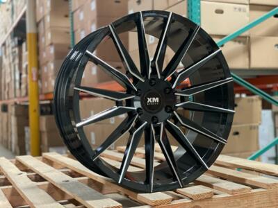 24 XM Street Wheels XM 610 Black Milled Rims Tires Fit Silverado Tahoe ...