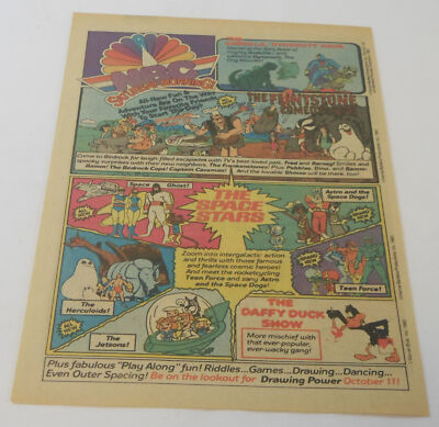 1980 NBC cartoons ad page~GODZILLA,DYNOMUTT,SHMOO,CAPTAIN CAVEMAN ...