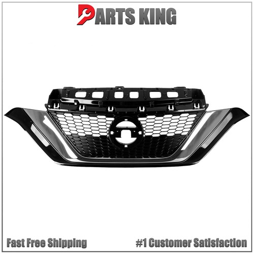 For 2017 2018 2019 Nissan Versa Note Front Upper Bumper Grille Chrome ...