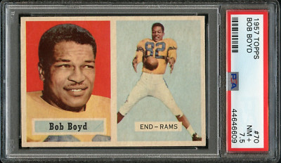 1957 Topps FB Card # 70 Bob Boyd Los Angeles Rams PSA 7.5 NRMT+ | eBay