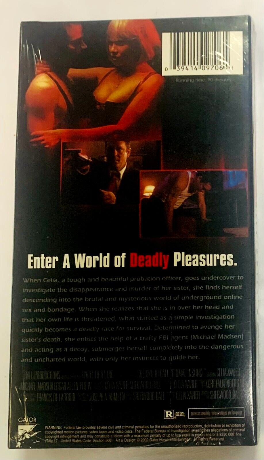 Primal Instinct (VHS, 2002) Michael Madsen, Celia Xavier NEW SEALED HTF 39414097061| eBay