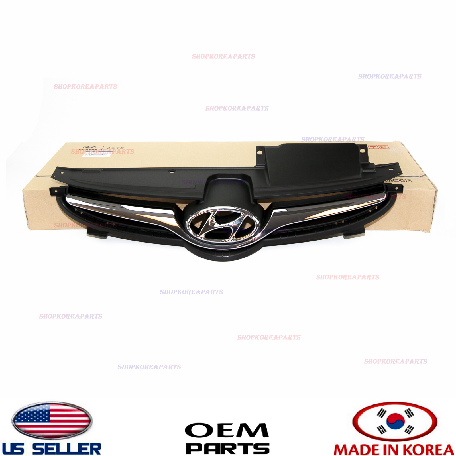 2014-2016 Hyundai Elantra Sedan Radiator Front Grille w/ Emblem ...