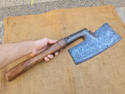 Huge Antique Hand Forged German Side Axe Board Goosewing Carpenter's ...