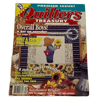 Vintage Quilter's Treasury Magazine Dec 1993,Overall boys,Bill Brings ...