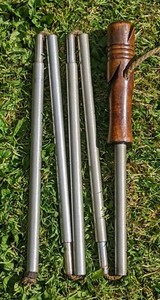 VICTORIAN BOAR WAR ? WW1 ? MILITARY CAMPAIGN COLLAPSIBLE SWAGGER STICK ...