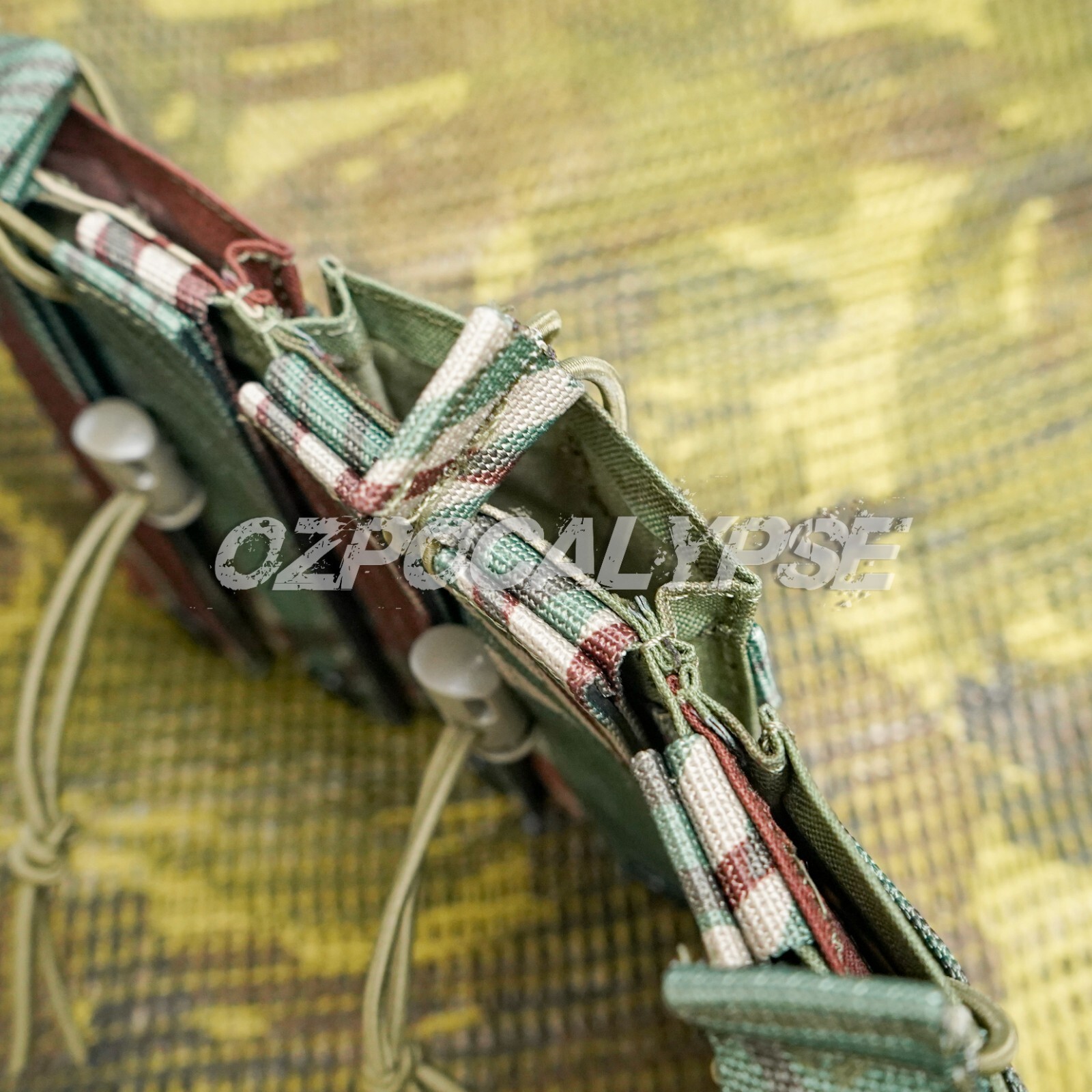 Rhodesian Brushstroke Triple Magazine Pouch - Shingle Camo camouflage ...