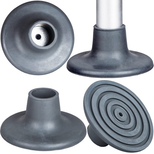 4 PCS Replacement Feet Caps for Bedside Commode Seat 1-1/8" I.D Rubber ...