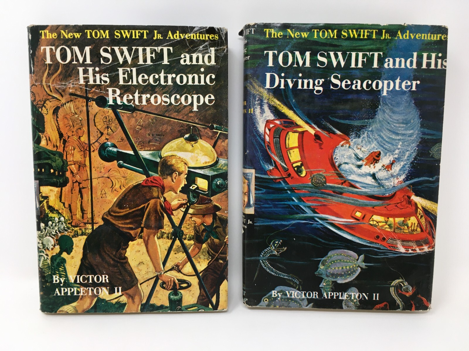 Vintage Tom Swift Jr Book Lot of 8 Victor Appleton II Hardcover 3 With ...