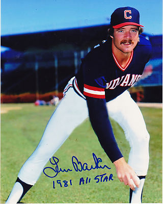 LEN BARKER CLEVELAND INDIANS 1981 ALL STAR ACTION SIGNED 8x10 | eBay