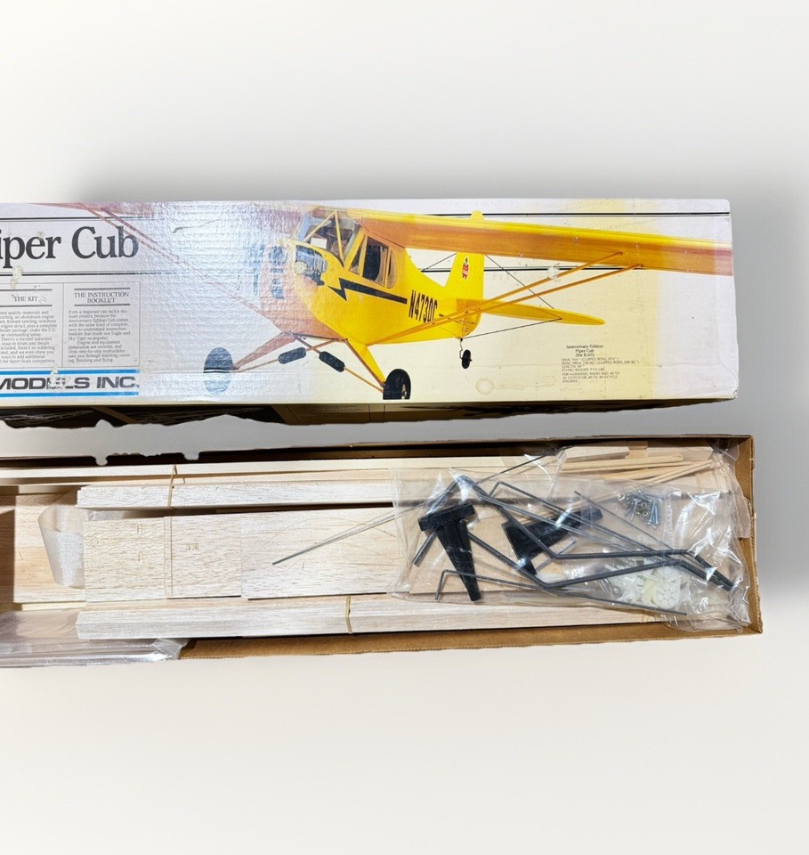 ANNIVERSARY EDITION Carl Goldberg Piper Cub - Model Airplane Kit - K-63 ...