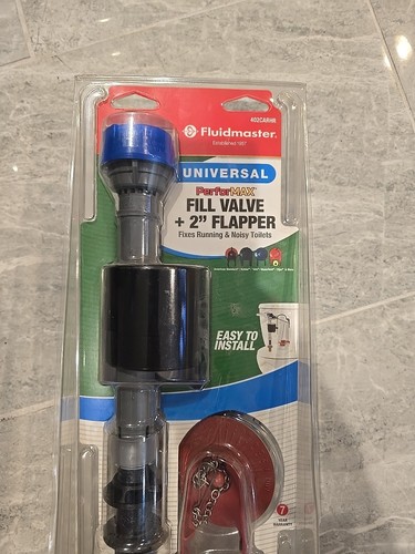 Fluidmaster PerforMAX Universal Fill Valve 2" Flapper Toilet Repair Kit ...