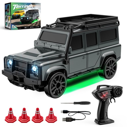 RC Drift Car KF20 Mini Desktop 1:64 Racing Car 4WD 2.4G Remote ...