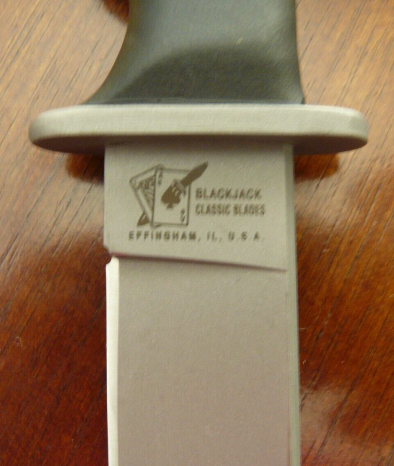 BLACKJACK A.W.A.C. FIXED BLADE KNIFE EFFINGHAM IL USA NEW WITH BOX AND ...