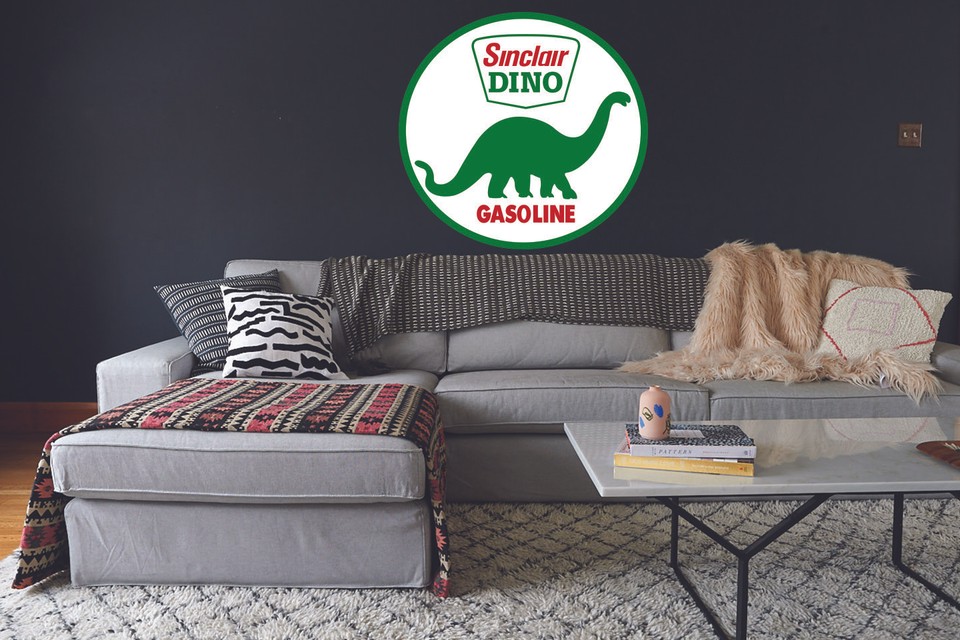 Sinclair Oil Gas sticker CIRCLE Vintage Vinyl Decal |10 Sizes!! with ...