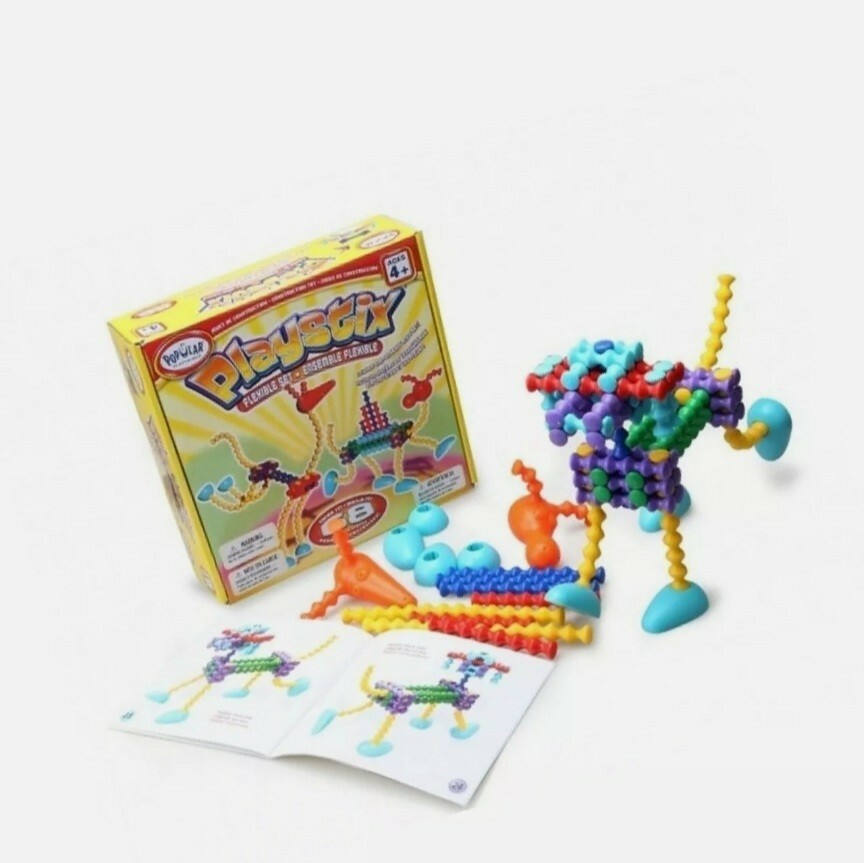 Popular Playthings Playstix Flexible Set 68 Pieces Great Gift New Fast Shipping 755828900031| eBay