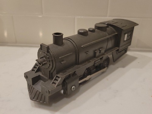 Vintage 1973 Marx Mechanical Metal Train Engine Toy Wind Up Locomotive ...