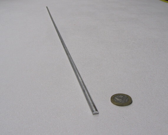 Aluminum Half Round Rod (.250") 1/4" Dia, x 3 Foot Length, 4 units, 12 ...