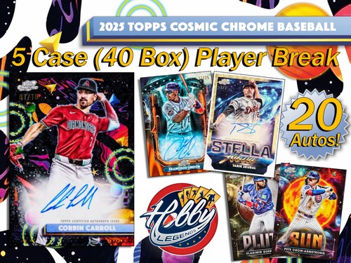 Bo Bichette TOR 2025 Topps COSMIC CHROME 5 Case (40 Box) Player Break ...
