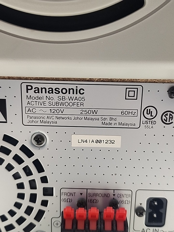 Panasonic SA-HT05 Home Theater 5.1 Surround Sound System Complete ...