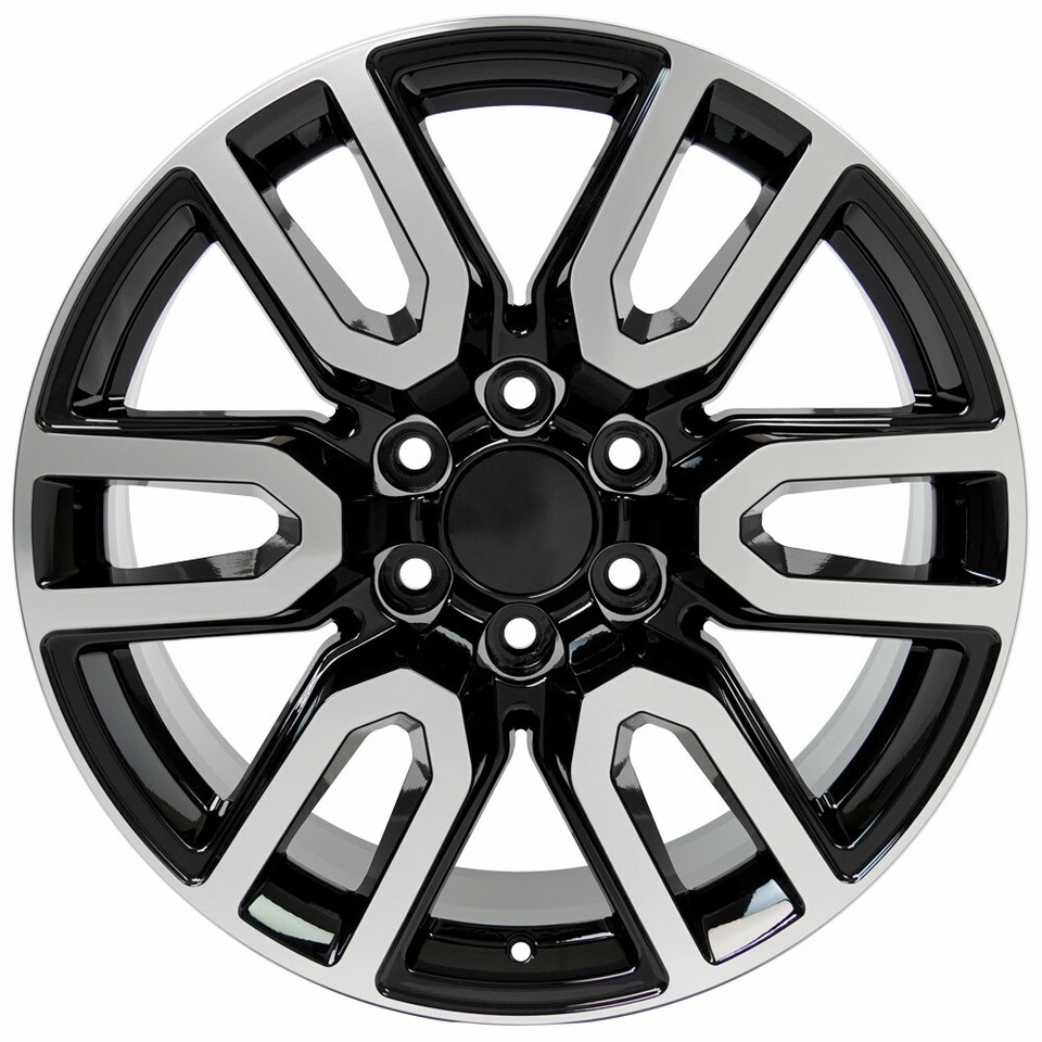 20" Machined Black 5914 Wheel Fits GMC Yukon Sierra 20x9 NZH Rim | eBay