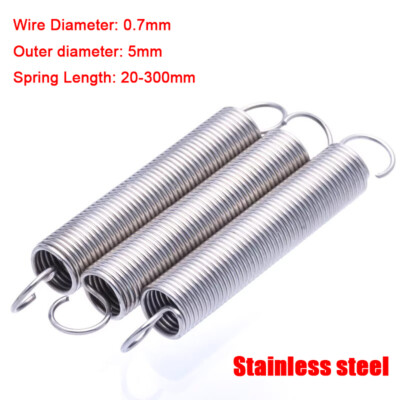 Hook Stainless Steel Spring Expansion Extension Tension Springs Wire ...
