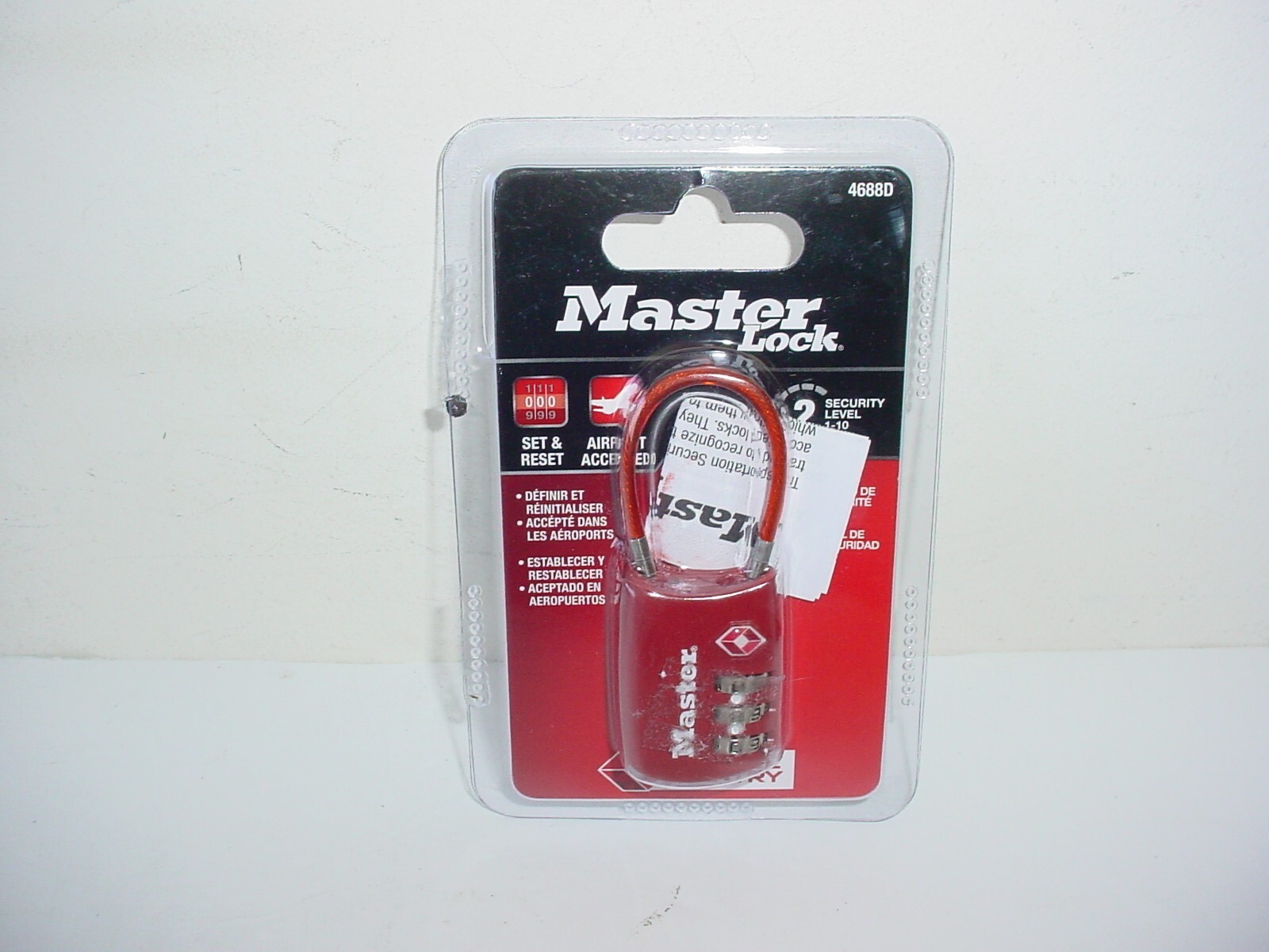Master Lock 4688D Luggage Lock with Flexible Shackle for sale online | eBay