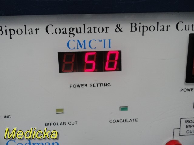 Codman Malis Bipolar CMC II ESU Unit W/ Irrigation Module Footpedal ...