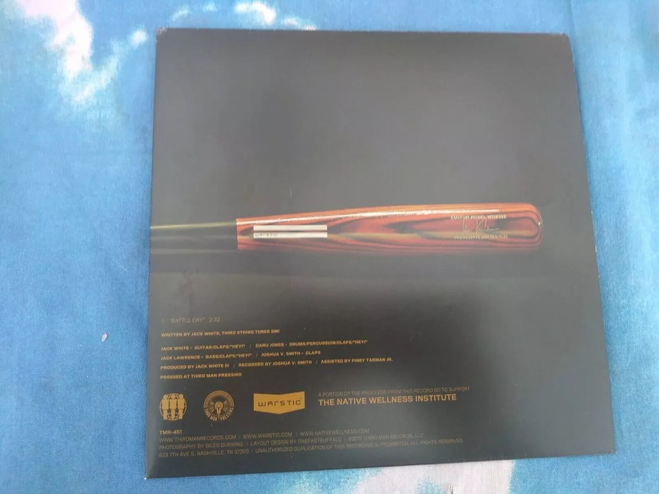 JACK WHITE/WHITE STRIPES Battle Cry 7" Single RSD GOLD VINYL THIRD MAN ...