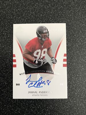 2007 NFL SP Authentic Jamaal Anderson Rookie Auto RC #0164/1199 Falcons ...