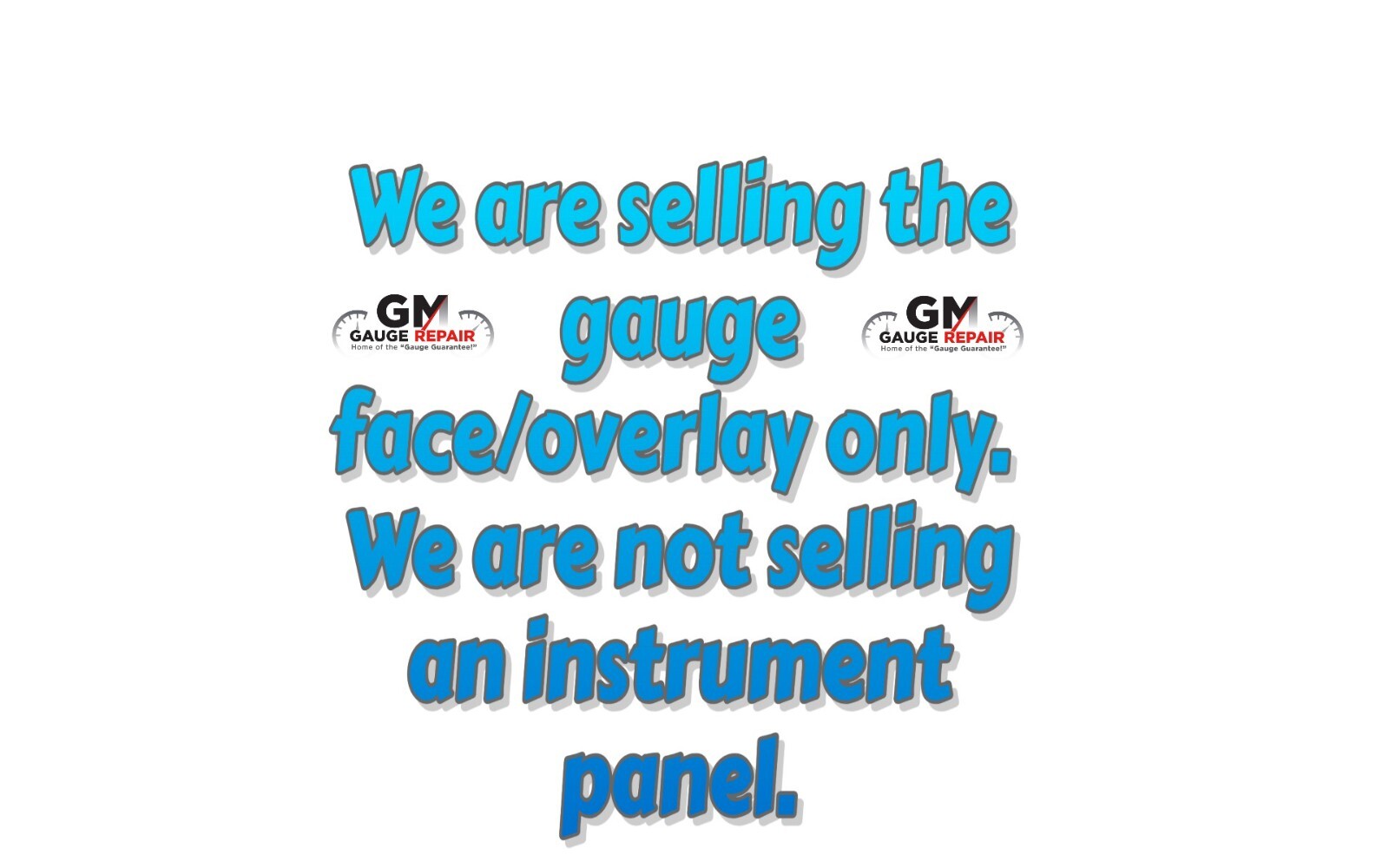 Custom Blue Gauge Face Overlay for 2007 - 2013 GM Truck and SUV Gauge ...