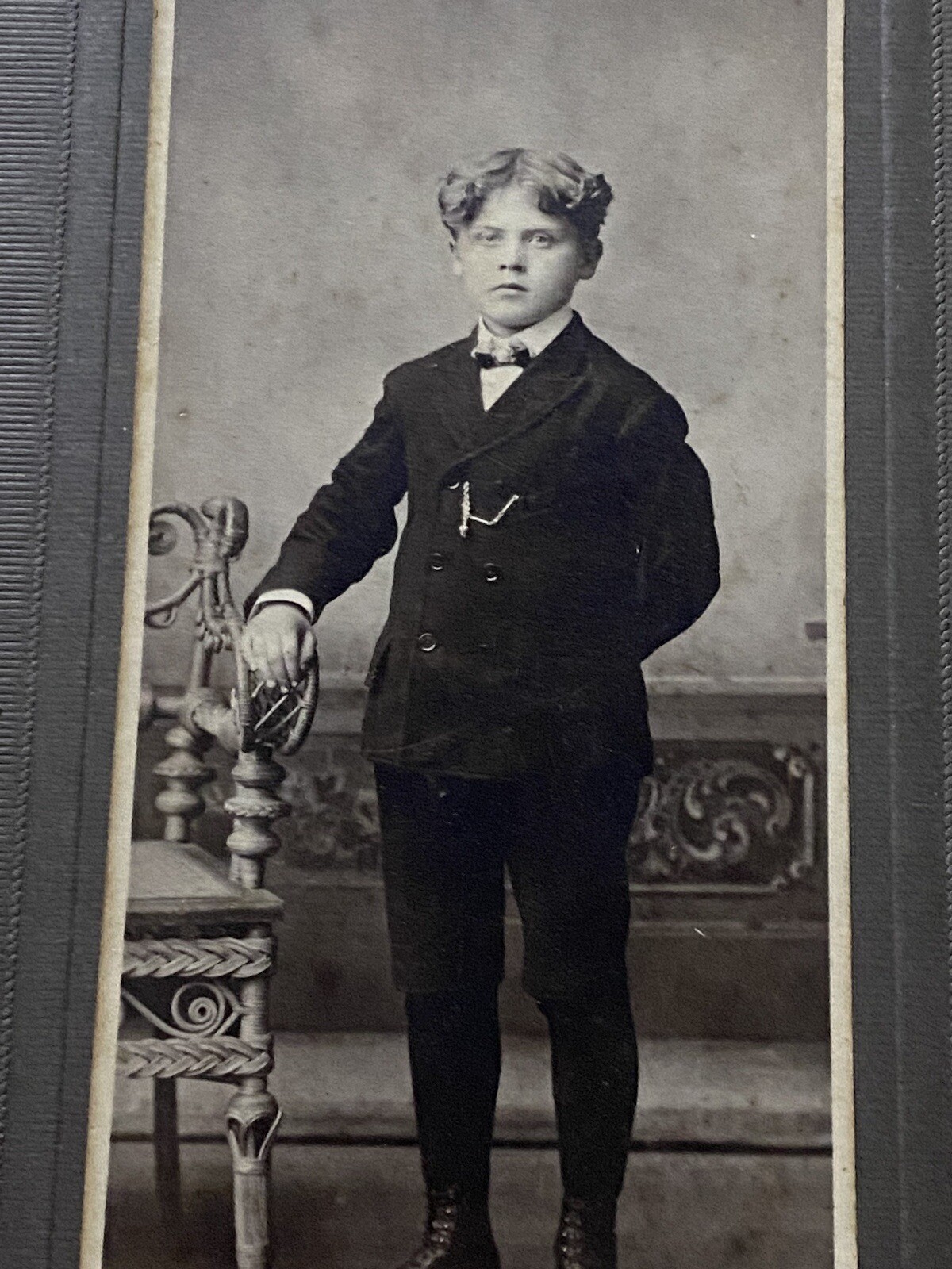 1904 Standing Boy Photo-Arthur Schmidt Secor Illinois-Levi Smith El ...