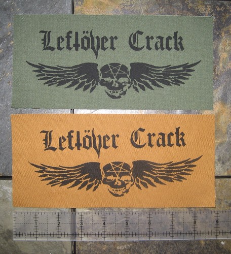 LEFTOVER CRACK DIY Patch Punk Crust No Cash Morning Glory F-minus ...