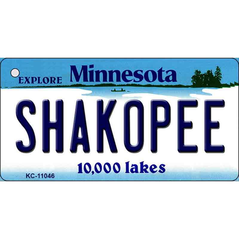 Shakopee Minnesota State License Plate Tag Novelty Key Chain KC-11046 ...