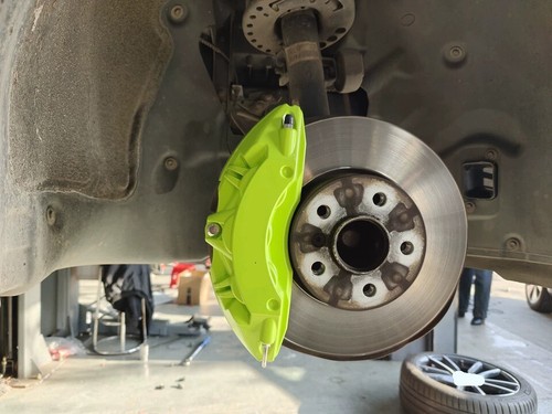 Disc Brake Caliper Covers For BMW 4Pcs Front & Rear Fluorescent Green ...