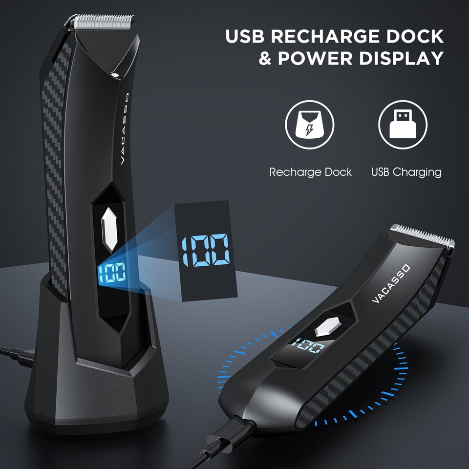 Manscape Groin Hair Trimmer Electric Ball Trimmer Wet/Dry Body Shaver ...