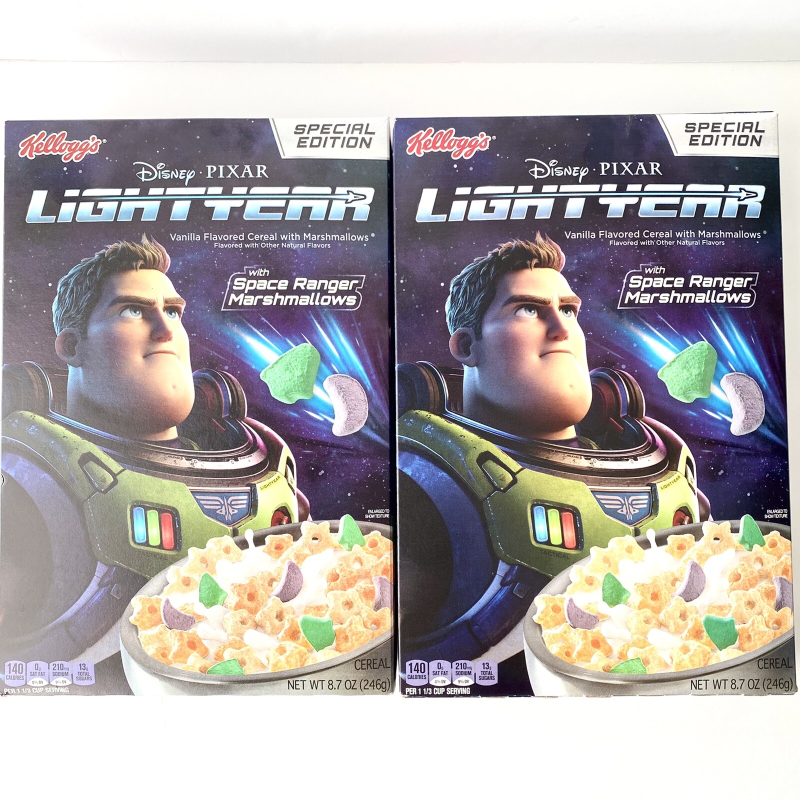 Disney Pixar Buzz Lightyear Kellogg’s Cereal 2 Boxes 8.75oz New ...